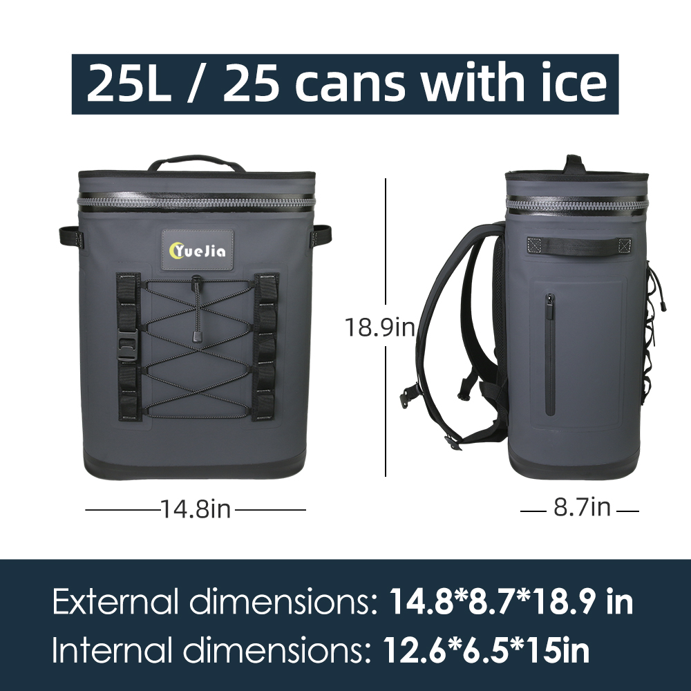 25L Backpack Cooler with Chunky Zipper – Yuejia Outdoor Gear